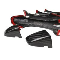 China Carbon Fiber Door Handle Cover Trims for Volkswagen Touareg 2019+ Car Exterior Accessories Carbon Fiber Auto Parts Factory Sale for sale