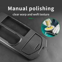 China For Maserati Ghibli 17-23 Year Real Carbon Fiber Car Center Control Shift Panel Cover Car Accesorios Interior Sticker Original for sale