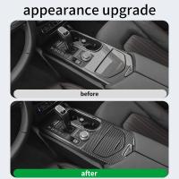 China For Maserati Ghibli 17-23 Year Real Carbon Fiber Car Center Control Shift Panel Cover Car Accesorios Interior Sticker Original for sale