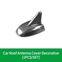 China For Maserati Ghibli 17-23 Year Auto Interior Modification Parts Glossy Black Carbon Fiber Car Antenna Cover Car Interior Sticker for sale
