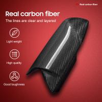 China For Ford Mustang 2015-2022 Year Real Carbon Fiber Glossy Black Car Rearview Mirror Cover Sticker Sides Rearview Cover 2 PCS for sale