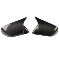 China Horn Carbon Fiber Rearview Mirror Cap for Ford Mustang Accessories GT350 GT Coupe Side Mirror Car Exterior Product Auto Parts for sale