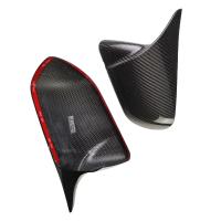 China Horn Carbon Fiber Rearview Mirror Cap for Ford Mustang Accessories GT350 GT Coupe Side Mirror Car Exterior Product Auto Parts for sale
