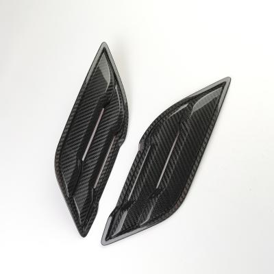 China Carbon Fiber Fender Bezel Splitter Car Side Air Vent Outlet Cover 4x4 Accessories Exterior for Ford F150 Pickup F-150 Raptor for sale
