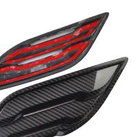 China Carbon Fiber Fender Bezel Splitter Car Side Air Vent Outlet Cover 4x4 Accessories Exterior for Ford F150 Pickup F-150 Raptor for sale