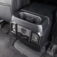 China Carbon Fiber Middle Armrest Box Rear Air Vent Frame Trim Cover for Ford F150 Pickup F-150 Raptor 4x4 Car Accessories Suppliers for sale