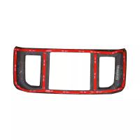 China Carbon Fiber Middle Armrest Box Rear Air Vent Frame Trim Cover for Ford F150 Pickup F-150 Raptor 4x4 Car Accessories Suppliers for sale