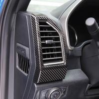 China Carbon Fiber Centre Dashboard Side Air Vent Outlet Trim for Ford F150 Pickup F-150 Raptor 4x4 Car Accessories Interior Suppliers for sale