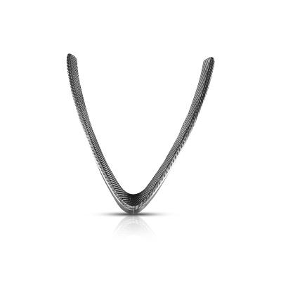 China Carbon Fiber Car Front Center Net V Trim for Alfa Romeo Juliet 2017-2023 Year Car Accessories Sticker Glossy Black for sale