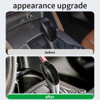 China Carbon Fiber Car Gear Shift Knob Cover 1PCS for Alfa Romeo-Stelvio 2017-2023 Year Car Accessories Sticker Glossy Black for sale