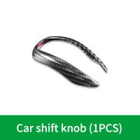 China Carbon Fiber Car Gear Shift Knob Cover 1PCS for Alfa Romeo-Stelvio 2017-2023 Year Car Accessories Sticker Glossy Black for sale