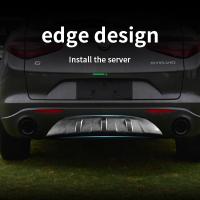 China For Alfa Romeo Stelvio 2017-2019 Year Real Carbon Fiber 100% Dry Carbon Glossy Black Car Rear Bumper Diffuser Lip Spoiler for sale