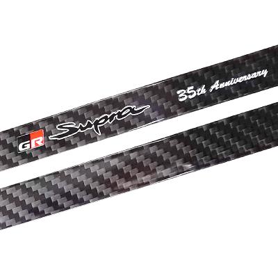 China GR SUPRA Carbon Fiber Interior Dashboard Panel Spin Button Trim for Toyota A90 A91 MK5 Coupe 35 Anniversary Car Accessories for sale