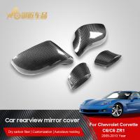 China Dry Carbon Fiber Car Rearview Mirror Cover For Chevrolet Corvette C6/C6 ZR1 2005-2013 Year Auto Exterior Accessories Car Parts for sale