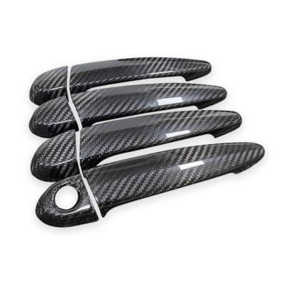 China For Bmw 3 Series 2006-2019 Year Car Exterior Handle Cover Real Carbon Fiber Outsider Car Accessories Sticker Glossy Black for sale
