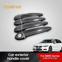 China For Bmw 3 Series 2006-2019 Year Car Exterior Handle Cover Real Carbon Fiber Outsider Car Accessories Sticker Glossy Black for sale