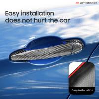 China For Bmw 3 Series 2006-2019 Year Car Exterior Handle Cover Real Carbon Fiber Outsider Car Accessories Sticker Glossy Black for sale