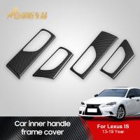 China Dry Carbon Fiber Car Inner Handle Frame Cover for Lexus IS 13-19 Year for sale