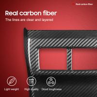 China Dry Carbon Fiber Car Rear Air Outlet Frame Cover for Lexus IS RC 2013-2018 Year Glossy Black for sale