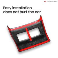 China Dry Carbon Fiber Car Rear Air Outlet Frame Cover for Lexus IS RC 2013-2018 Year Glossy Black for sale