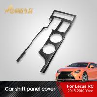 China For Lexus RC 2015-2019 Year Real Carbon Fiber Car Center Control Shift Panel Cover Car Accesorios Interior Sticker for sale