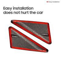 China Car Front Door Triangulation Trim Frame 2 PCS for Lexus RC 2015-2019 Year Carbon Fiber Glossy Black Car Accesorios for sale