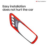 China Car Internal Door Handle Decoration Frame for Lexus RC 2015-2019 Year Carbon Fiber Glossy Black Car Accesorios Interior for sale
