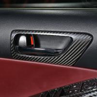 China Lexus IS F Carbon Accessories Inner Door Handle Button Frame Cover for Lexus IS250 IS F Sport IS300 IS350 Auto Parts Interior for sale