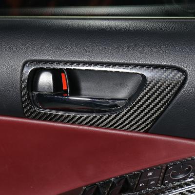 China Lexus IS F Carbon Accessories Inner Door Handle Button Frame Cover for Lexus IS250 IS F Sport IS300 IS350 Auto Parts Interior for sale