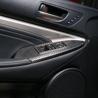 China Lexus Carbon Accessories Carbon Fiber Window Switch Lift Lock Panel Trim for Lexus RC F RC200t RC300 RC350 Interior Wholesale for sale