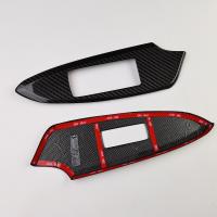 China Lexus Carbon Accessories Carbon Fiber Window Switch Lift Lock Panel Trim for Lexus RC F RC200t RC300 RC350 Interior Wholesale for sale