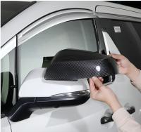 China Lexus LM Carbon Fiber Rearview Mirror Cover for LM300 Toyota Corolla Cross Alphard Crown Vellfire SIENNA Granvia Highlander RAV4 for sale
