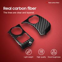 China For Lexus 13-15 Year LS/14-18 Year CT Real Carbon Fiber Car Steering Wheel Decoration Glossy Black 2 PCS Car Accesorios Interior for sale
