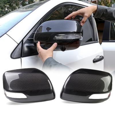 China Carbon Fiber Rearview Mirror Cap for Toyota PRADO VX TX SX Land Cruise 200 LC200 Offroad 4x4 Accessories Upgrade Mirror Cover for sale