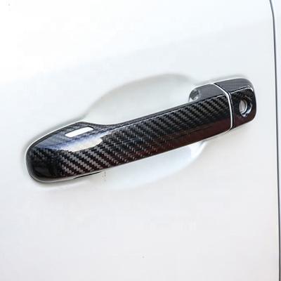 China Carbon Fiber Door Handle Cover for TOYOTA PRADO GX VX Land Cruise 200 LC200 4x4 Accessories Offroad Car Exterior Products for sale