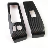 China Carbon Fiber Door Glass Button Control Switch Panel for Toyota Alphard Crown Vellfire 30 MPV Accessories Interior Factory Outlet for sale