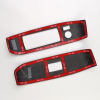 China Carbon Fiber Door Glass Button Control Switch Panel for Toyota Alphard Crown Vellfire 30 MPV Accessories Interior Factory Outlet for sale