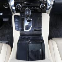 China Carbon Fiber Dashboard Panel Gear Shift Frame Cup Storage Board for Toyota Alphard Crown Vellfire 30 MPV Interior Accessories for sale