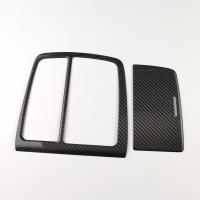 China Carbon Fiber Dashboard Panel Gear Shift Frame Cup Storage Board for Toyota Alphard Crown Vellfire 30 MPV Interior Accessories for sale