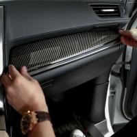 China Carbon Fiber Middle Screen Front Dashboard Cover for Toyota Alphard Crown Vellfire 30 MPV Interior Accessories Left/Right Drive for sale