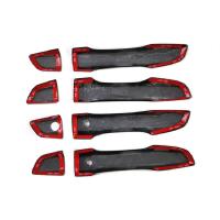 China Carbon Fiber Door Handle Cover for HONDA Civic Accessories Tenth Generation Civic Type R FK8 16-20 Car Exterior Accessories for sale