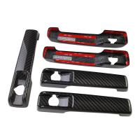 China Carbon Fiber Door Handle Cover Trims for AMG G63 Brabus G500 W463A G550 Mercedes W464 Car Exterior G Class 4x4 Accessories for sale
