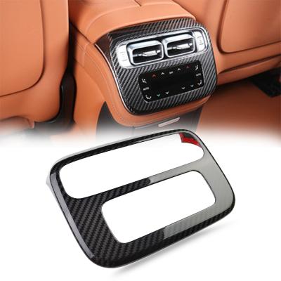 China Mercedes W223 Carbon Fiber Rear Seat Air Outlet Vent Cover for Maybach S480 S Class S400L AMG S450L Carbon Interior Accessories for sale