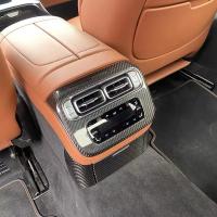 China Mercedes W223 Carbon Fiber Rear Seat Air Outlet Vent Cover for Maybach S480 S Class S400L AMG S450L Carbon Interior Accessories for sale