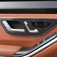 China For Mercedes W223 Carbon Fiber Door Handle Button Panel Maybach S480 S400L S450L AMG S Class Accessories Interior Wholesale for sale