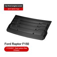 China For Ford Raptor F150 2017-2019 Year Car Front Engine Cover Glossy Black Dry Carbon Fiber Custom-made Model for sale