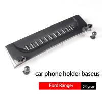 China OEM ODM OBM Factory Outlet Customization ABS Black Dual Phone Stand  Car Phone Holder Support Base for Ford Ranger 2024 for sale