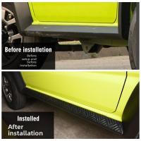 China For Jimny Exterior Accessories Anti-Collision Stainless Steel Sticker Threshold Guard Body Side Skirt Modification Accessory for sale