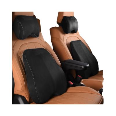 China For Suzuki Jimny Interior Modification Neck Pillow Car Backrest Lumbar Support Cushion in Leather for Jimny for sale