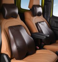 China For Suzuki Jimny Interior Modification Neck Pillow Car Backrest Lumbar Support Cushion in Leather for Jimny for sale